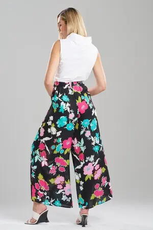 Natori Tangier Printed Silk Georgette Pants