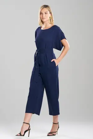 Natori Stretch Crepe Jumpsuit