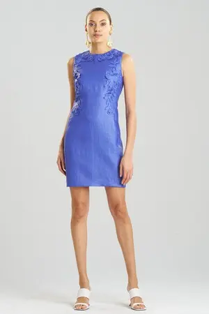 Natori Embellished Raffia Sheath Dress