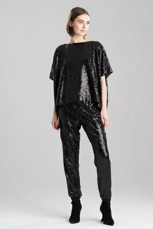 Natori Sequined Top