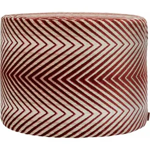 Missoni Ziggy Pouffe - Red & Multicoloured