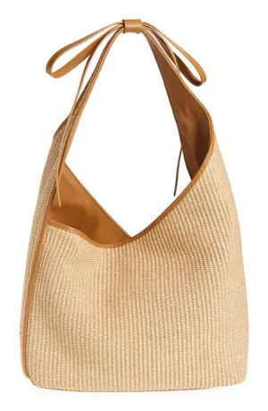 REFORMATION Medium Vittoria Woven Tote - Natural Raffia