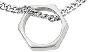 Ettika Hexagon Pendant Necklace