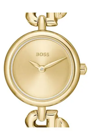 BOSS Double B Bracelet Watch - Gold