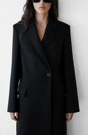 Mango Structured Longline Coat