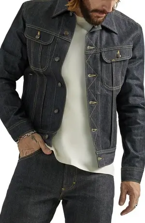 LEEM 101 Rider Denim Trucker Jacket