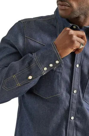 LEEM 101 Regular Fit Denim Western Shirt