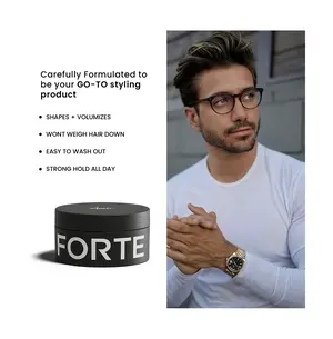 FORTE SERIES Strong Hold Molding Paste – Matte Finish Hair Styling Cream With Biotin & Castor Oil