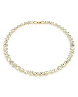 SWAROVSKI Una Angelic Crystal Tennis Necklace - Gold