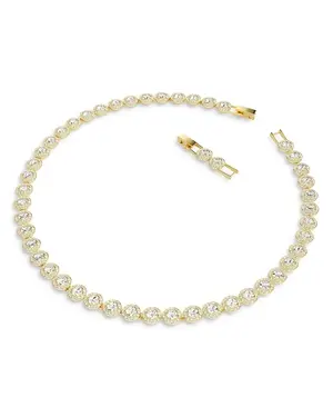 SWAROVSKI Una Angelic Crystal Tennis Necklace - Gold