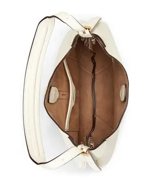 Polo Ralph Lauren Polo Id Leather Small Shoulder Bag - White