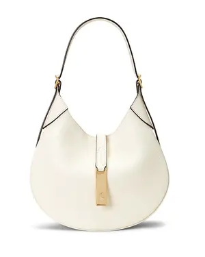 Polo Ralph Lauren Polo Id Leather Small Shoulder Bag - White