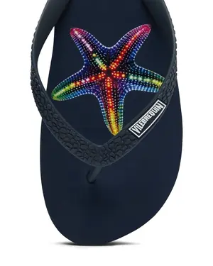 Vilebrequin Copp Flip Flops - Navy