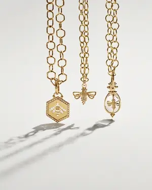 Temple St. Clair 18k Yellow Beehive Chain Necklace