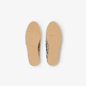 Burberry Check Espadrilles - Sand Beige