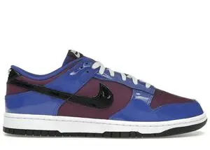 Nike Dunk Low Retro Se Patent Sneakers - Paramount Blue/black/viotech