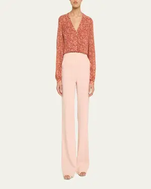 Veronica Beard Calvin Printed Blouse