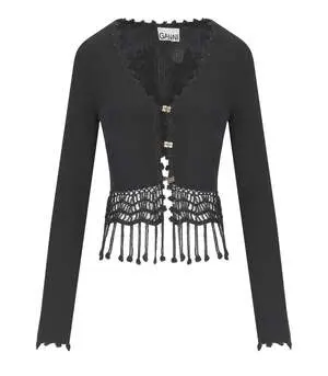 Ganni Cropped Cardigans For Women