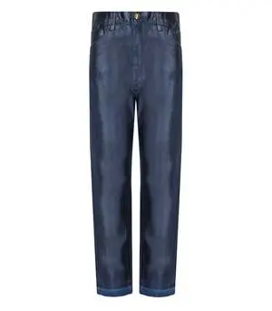 Elisabetta Franchi Oltremare Laminated Jeans - Blue