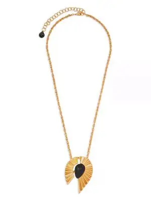 Nina Ricci Charm Pendant Necklace - Black