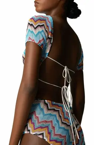 Missoni Bikini With T-shirt Top - Multicoloured