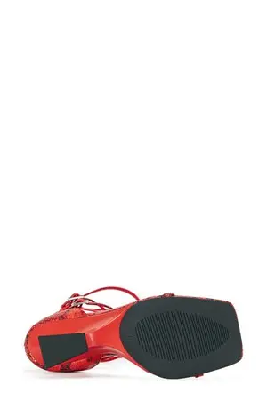 AZALEA WANG Taiten Ankle Strap Sandals