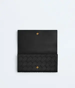Bottega Veneta Intrecciato Large Flap Wallet