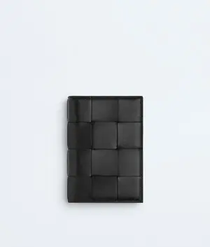 Bottega Veneta Cassette Passport Case - Black