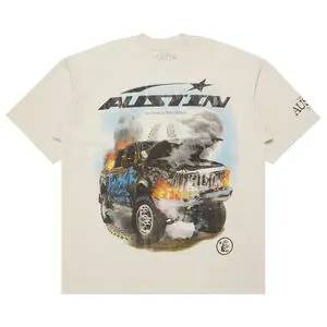 HELLSTAR X Post Malone Austin Tee - Cream