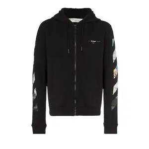 Off-White Diag Multicolour Zipped Hoodie