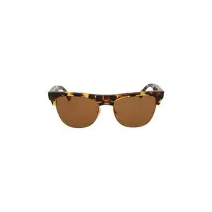 Bottega Veneta Half-rim Sunglasses - Brown