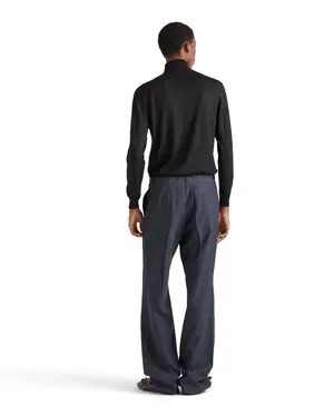 Prada Cashmere And Silk Turtleneck Sweater - Black