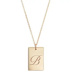 SET & STONES Stella Initial Pendant Necklace - Gold / B