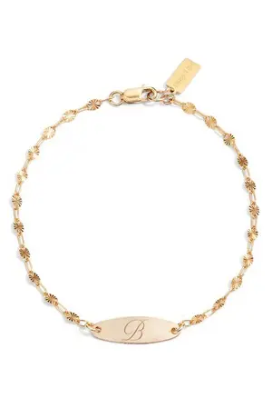 SET & STONES Set & Stones Initial Link Bracelet Gold / B