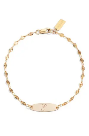 SET & STONES Set & Stones Initial Link Bracelet Gold / E