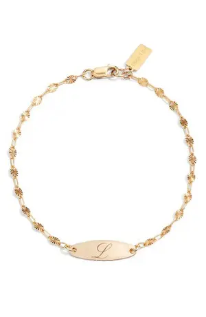 SET & STONES Set & Stones Initial Link Bracelet Gold / L