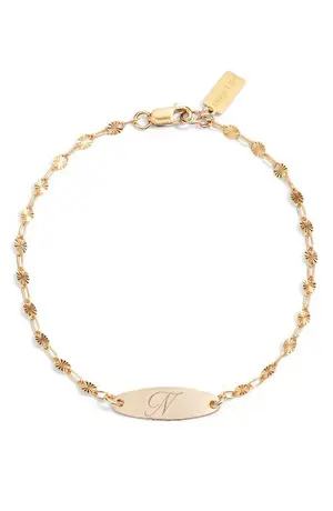 SET & STONES Initial Link Bracelet - Gold / N