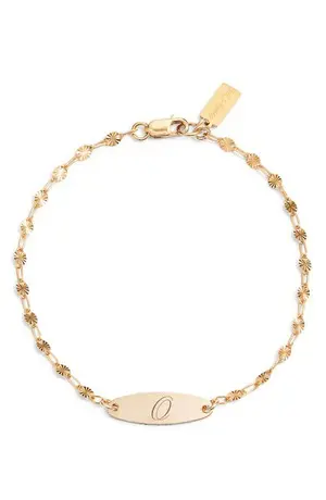 SET & STONES Set & Stones Initial Link Bracelet Gold / O