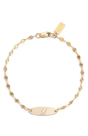 SET & STONES Set & Stones Initial Link Bracelet Gold / Q