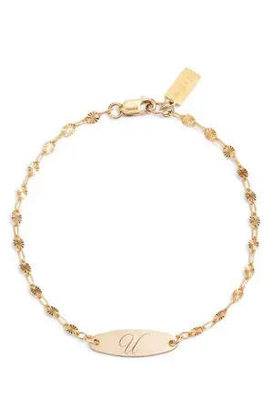 SET & STONES Set & Stones Initial Link Bracelet Gold / U