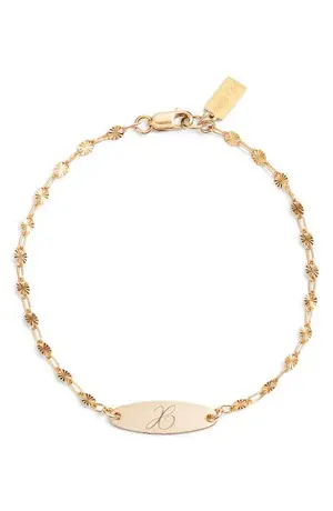 SET & STONES Set & Stones Initial Link Bracelet Gold / X