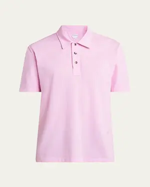 Bottega Veneta Pique Classic Polo Shirt - Shell