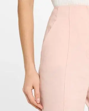 Veronica Beard Komi Linen Pants - Pink Shell