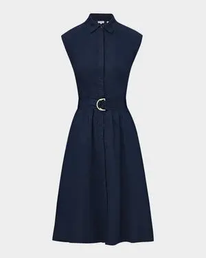 Navy Linen Dresses