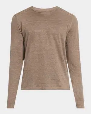 Stefano Ricci Linen Long-sleeve T-shirt - Brown