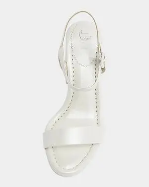 CHRISTIAN LOUBOUTIN 85mm Miss Jane Ankle-strap Sandals