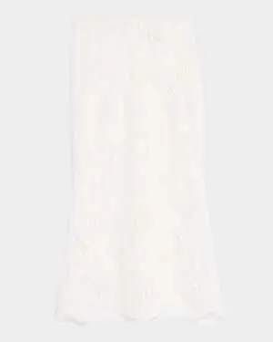 JBQ Kenzie Eyelet-embroidered Maxi Skirt