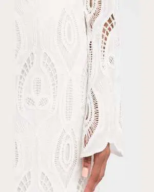 JBQ Kenzie Eyelet-embroidered Maxi Skirt