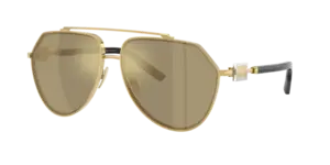 Dolce & Gabbana Pilot Sunglasses With Mirror Lenses