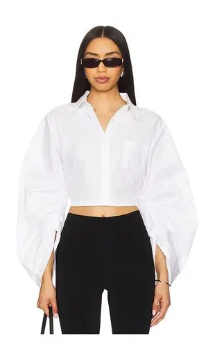 Hevron Cropped Blouses